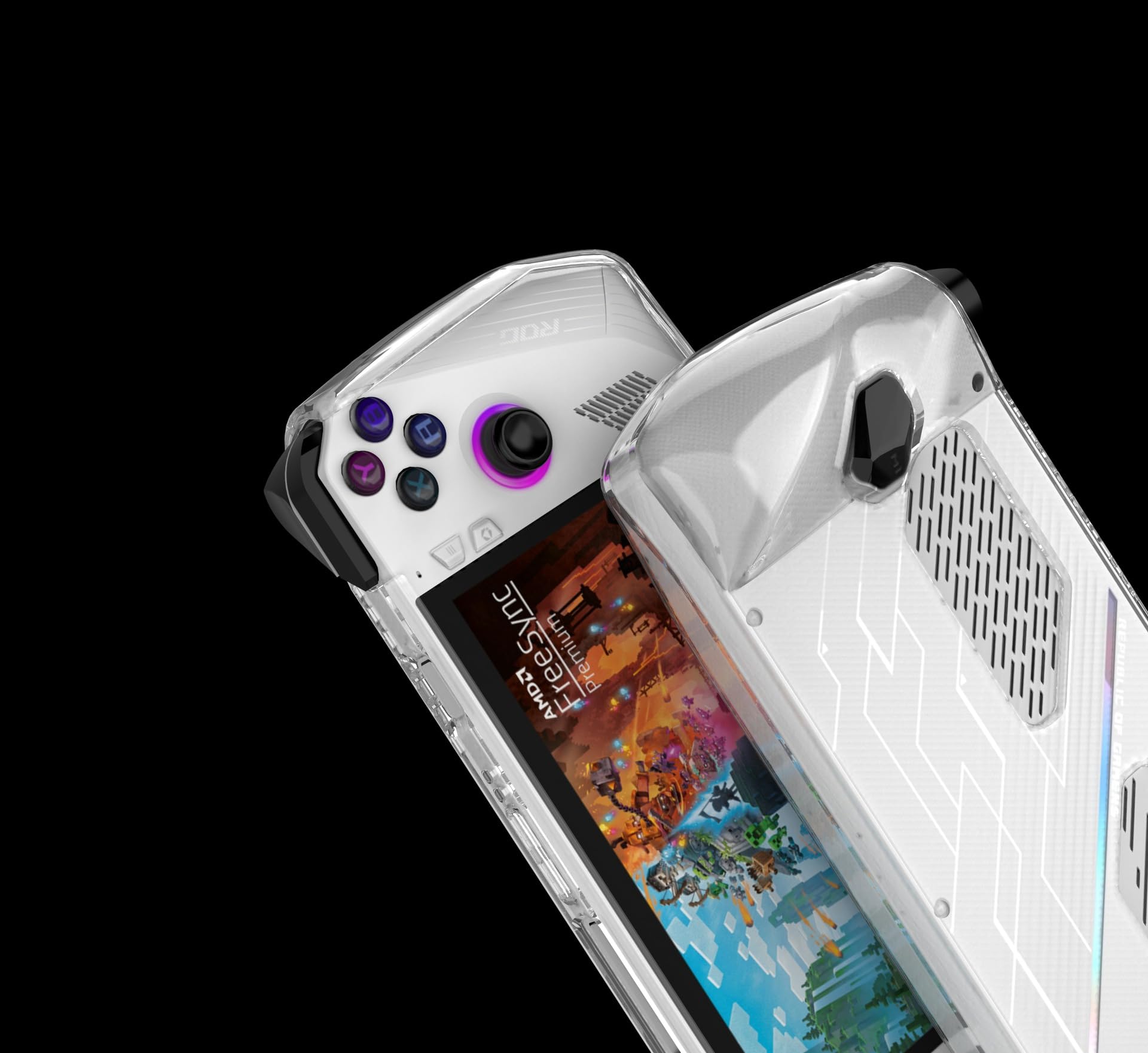 Miimall for ROG Ally TPU Clear Case, Snugly Fit Anti-Slip Shockproof Anti-Scratch Protective Cover Case for Ally Gaming Handheld 2023