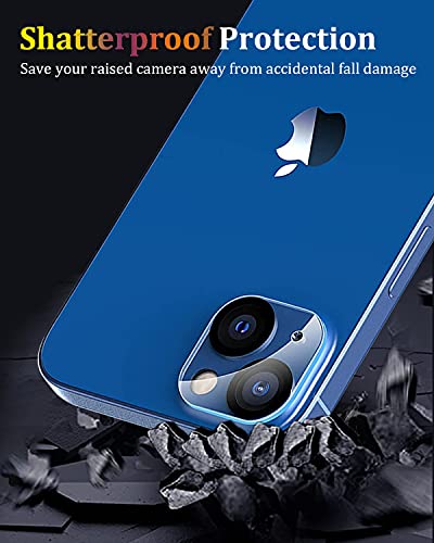 [3 Pack] Tamoria Camera Lens Protector Compatible for iPhone 13 & iPhone 13 Mini Camera Cover Premium 9H Tempered Glass [Anti-Scratch]99.99% Transparency with Black Circle Design for iPhone 13 6.1 Inch & iPhone 13 Mini 5.4 Inch