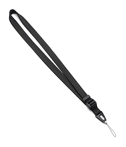 Ringke Lanyard Design Strap Shoulder Neck Hand Wrist Designed for Cell Phone Cases, Keys, Cameras & ID QuikCatch Lanyard Adjustable String - Black