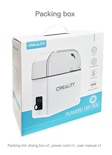 Official Creality Filament Dryer, 1.75 Filament Dry Box, Dust-Proof and Moisture-Proof, Keeping Filaments Dry During