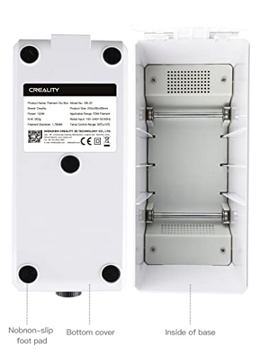 Official Creality Filament Dryer, 1.75 Filament Dry Box, Dust-Proof and Moisture-Proof, Keeping Filaments Dry During