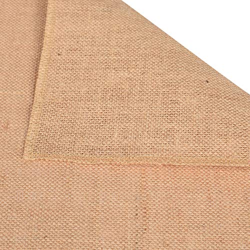 Jucos Products Burlap Placemats 12 x 17 Inch 100% Jute Rustic Tablemats Super Value Hand Made Placemats for Parties, Weddings, BBQ's, Holidays & Everyday Use Set of 6