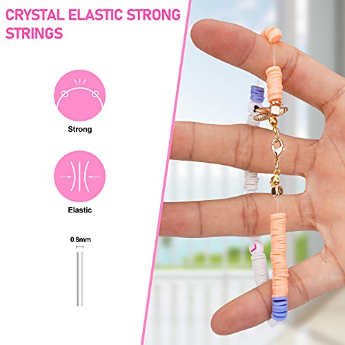 LZOUOWO 5300 Clay Beads for Bracelets Making Aesthetic Kit with Smiley Face Beads Polymer Clay Flat Beads for Bracelets Set Heishi disc Beads and Letter Beads for Girls Ages 8-12
