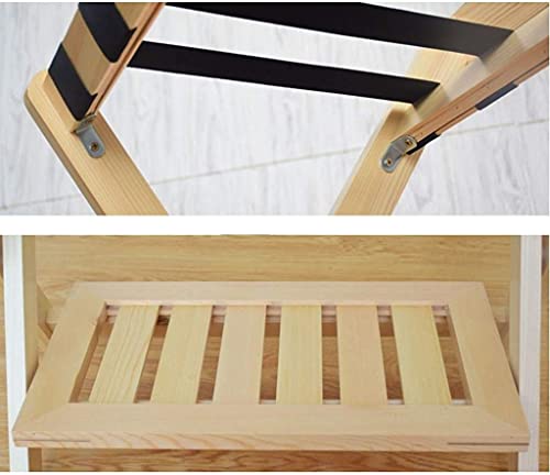 beeyuk Double Luggage Rack with Shoe Rack, Luggage Rack for Bedroom, Guest Room, Hotel (Color : White)