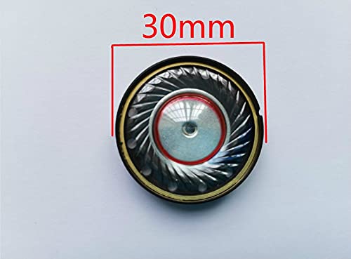 ADUCI 2pcs Subwoofer 30mm Headset Driver HiFi Headphone Speaker Unit 32ohm Headphone Repair Parts Earphone Accessories