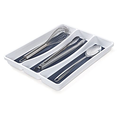 Copco Basics 3 Compartment Drawer Organizer, Steel Blue