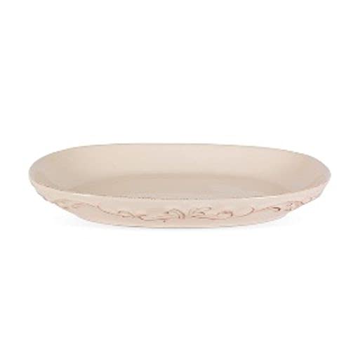 Gerson Companies Acanthus Embossed Stoneware Platters
