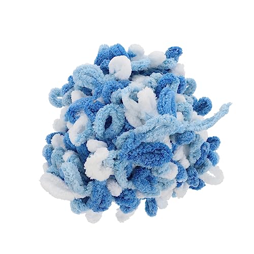 CRAFTHROU 1 Roll Polyester Loop Yarn Knitting Wool Sweater Yarn Chunky Arm Knitting Vegan Yarn Thick Wool Yarn Hand Chenille Yarn Chunky Wool Yarn Fancy Knitted Blanket 100% Polyester Fiber