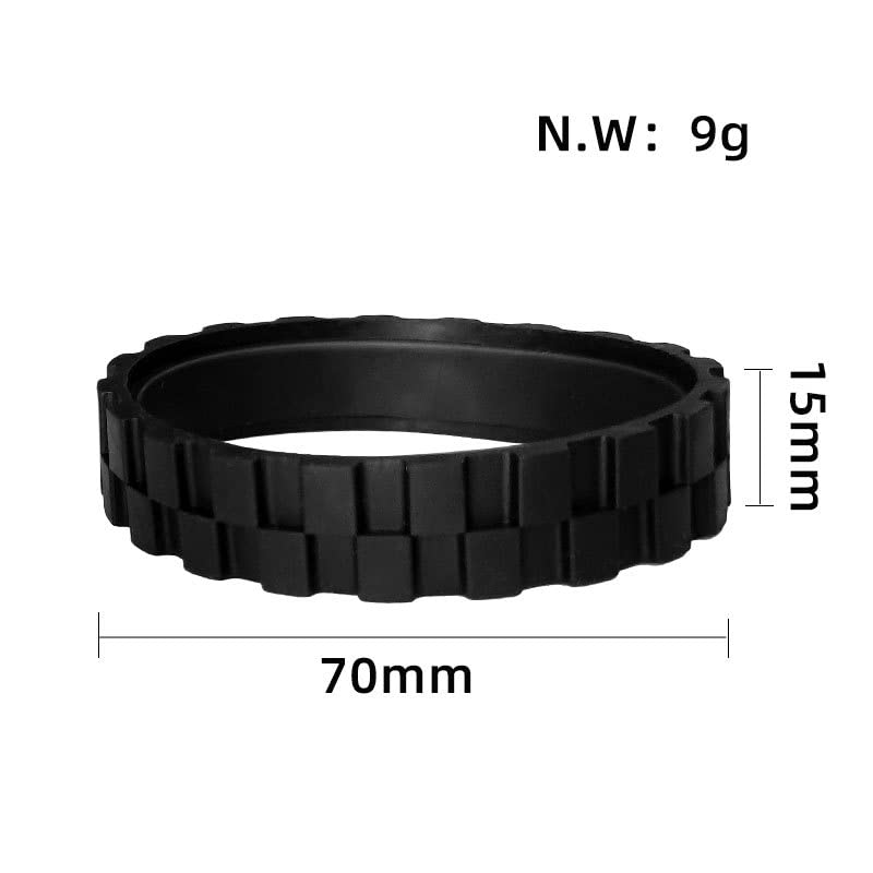 Front Caster Ball Wheel & Drive Wheel Tires Compatible with IRobot Roomba S Series S9 (9150) S9+ S9 Plus (9550) Robot Vacuum Cleaner Accessories Replacement Parts (Front Wheel& 4 Tire)