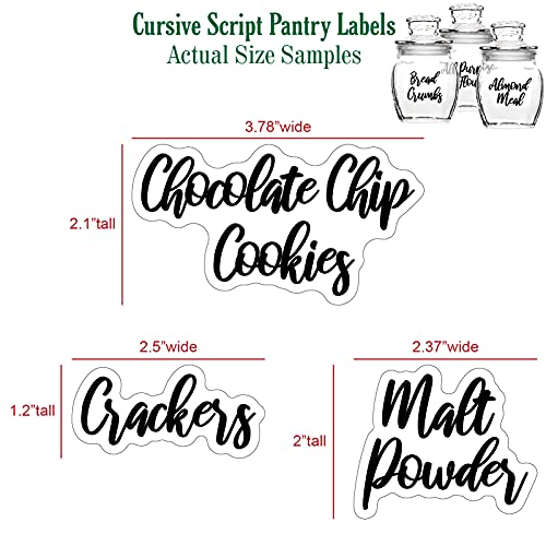 Megavava 266 Pantry Labels+15 Blank Labels 266 Kitchen Pantry Names โ Food Label Sticker, Water Resistant Pantry Labels for Containers, Jar Labels Pantry Organization and Storage