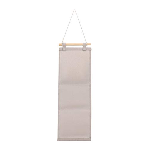 Wall Hanging Storage Bags 3 Pockets Cotton Canvas Fabric Wall Storage Organizer Multifunctional Door Closet Hanging Storage Organizer Waterproof Wall-Mounted Storage Pouch for Bedroom Home Office
