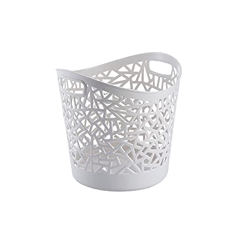 HPDEAR Laundry Hamper, PE Material Durable Hamper, Compressible and Foldable, for Dirty Cloths Storage in Bathroom (White)