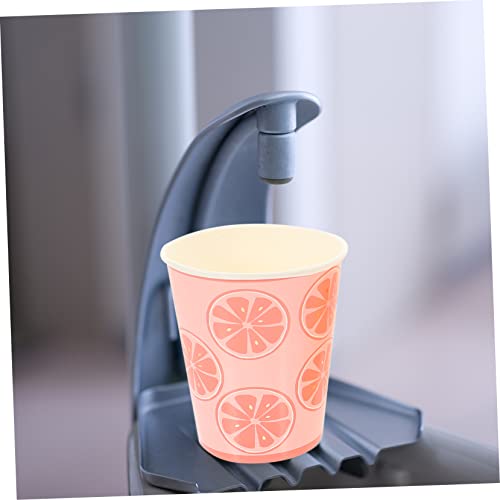 IFANLANDOR 8Pcs Lemon Paper Cups fruit party supplies tableware espresso paper cups hot coffee paper cups vasos para cafe desechables paper drinking cups lemon cups gold leaf Disposable