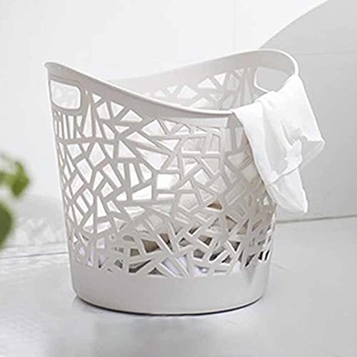 HPDEAR Laundry Hamper, PE Material Durable Hamper, Compressible and Foldable, for Dirty Cloths Storage in Bathroom (White)