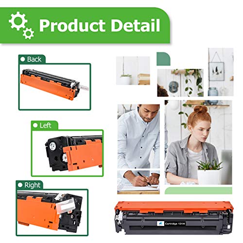 Aztech Compatible Toner Cartridge Replacement for Canon 131 131H CRG131 CRG-131 Toner Cartridge ImageClass MF8280Cw MF624Cw MF628Cw LBP7110Cw Printer Ink (Black, 2-Pack)