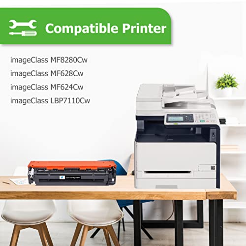 Aztech Compatible Toner Cartridge Replacement for Canon 131 131H CRG131 CRG-131 Toner Cartridge ImageClass MF8280Cw MF624Cw MF628Cw LBP7110Cw Printer Ink (Black, 2-Pack)