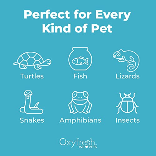 Oxyfresh Premium Terrarium Cleaner β Professional Amphibian & Reptile Terrarium Smell Eliminator β Safe & Quickly Removes Waste & Odors β Streak Free Glass β Bleach Free
