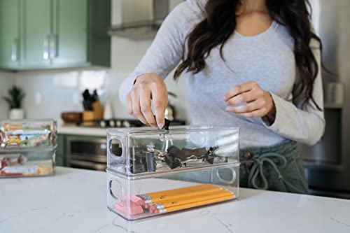 ClearSpace Plastic Pantry Organization and Food Storage Bin β Great Kitchen Organization and Kitchen Storage β Fridge Organizer Bins, Pantry Storage β 8 Pack