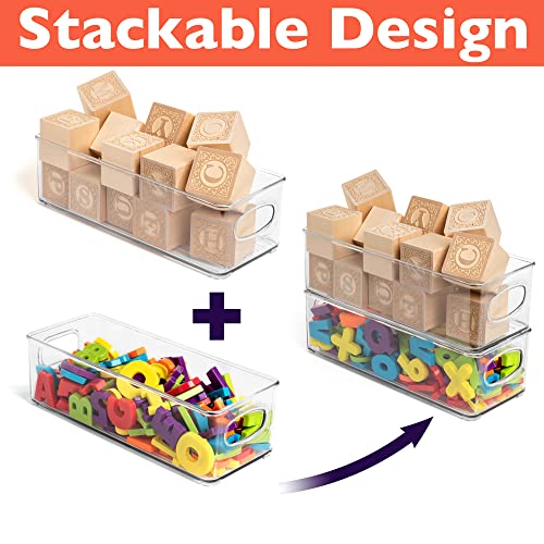 ClearSpace Plastic Pantry Organization and Food Storage Bin β Great Kitchen Organization and Kitchen Storage β Fridge Organizer Bins, Pantry Storage β 8 Pack