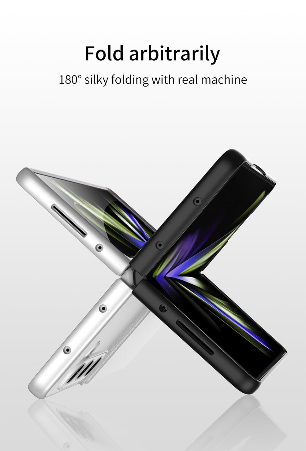 SHIEID Galaxy Z Fold 5 Wallet Case Ultra Thin Leather Samsung Fold 5 Case with 2 Card Slots Kickstand Phone Cover for Samsung Galaxy Z Fold 5 2023, Carbon Fiber Pattern
