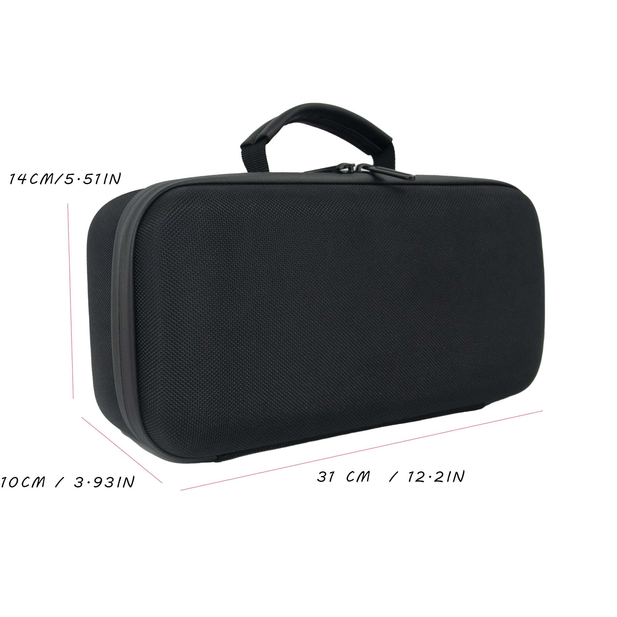 Hounyoln EVA Hard Case for ROG Ally & its Accessories,Travel-Friendly Carrying Case with Shock-Proof, Anti-Slip & Scratch ROG Ally Protective Case (Black)