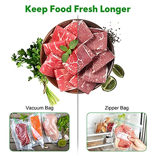 Vacuum Sealer Bags, 8"/11β x 118"(3-Pack) Food Vacuum Bags, Customized Commercial Grade Bag Rolls for FoodSaver, Vac Storage, Meal Prep, Sous Vide