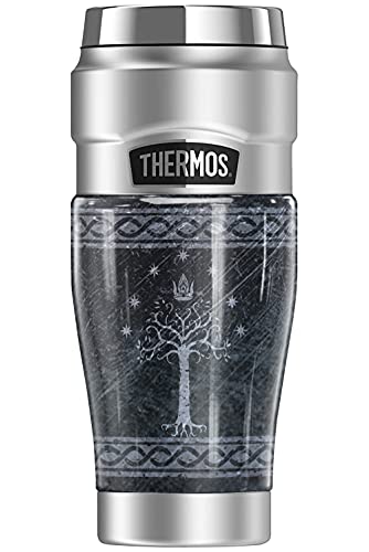 THERMOS The Lord of The Rings Tree Of Gondor Sigil STAINLESS KING Stainless Steel Travel Tumbler, Vacuum insulated & Double Wall, 16oz