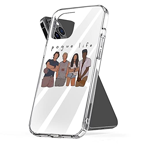 Phone Case J-j Cover Banks Shockproof of with Outer Rudy O-bx Pan-kow Life Po-GUE Quotes John Lettering for iPhone 12 11 Xr Xs X 8 7 6 6s Plus Pro Max Mini Se, Transparent