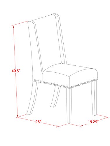 East West Furniture F2FL7-716 Dining Set, Medium
