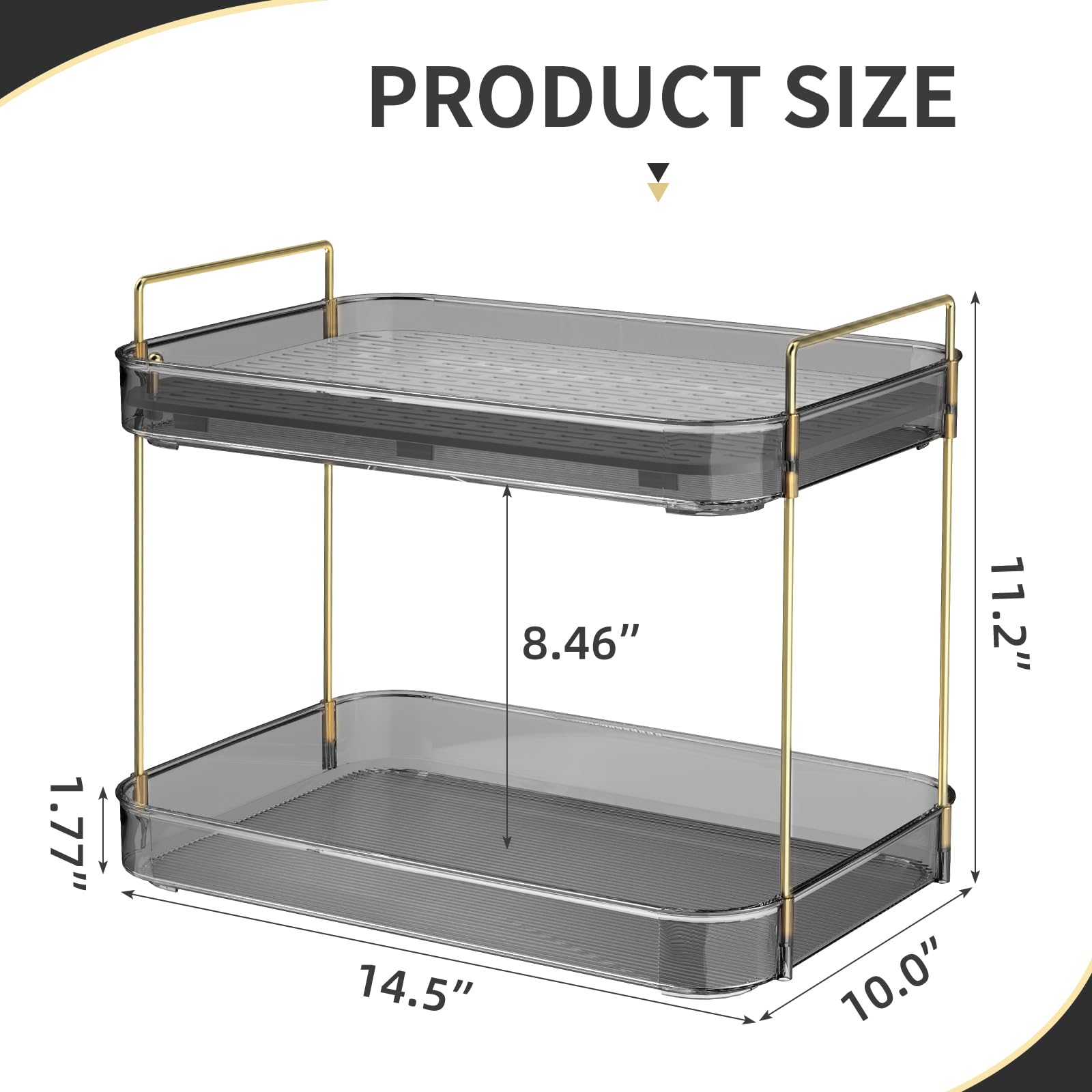 Seoneiro Whiskey Tray, Glass Cup Rack, Mug Holder, Coffee Cup Organizer, Bathroom Countertop Organizer Organizer with Drain Board Wine Glass Decorative Organizer, Food Tray, Kitchen Spice Rack