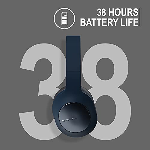 New Soul Emotion Max - Active Noise Cancelling Wireless Over-Ear Headphones with Multipoint Connection, Blue