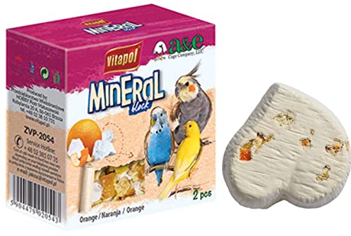 a&e Cage Company Orange Infused Bird Mineral Block