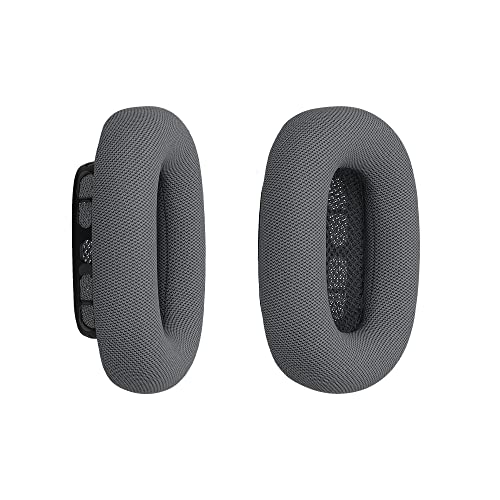 kwmobile Replacement Ear Pads Compatible with Apple AirPods Max - Earpads Set for Headphones - Dark Grey