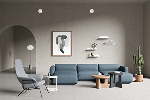 BLANCK Floating Shelves, Set of 2, Metal, Wall Mounted Shelves for Living Room, Bedroom, Bathroom, Office, Kitchen, 17β(L) x 6β(D) (White)