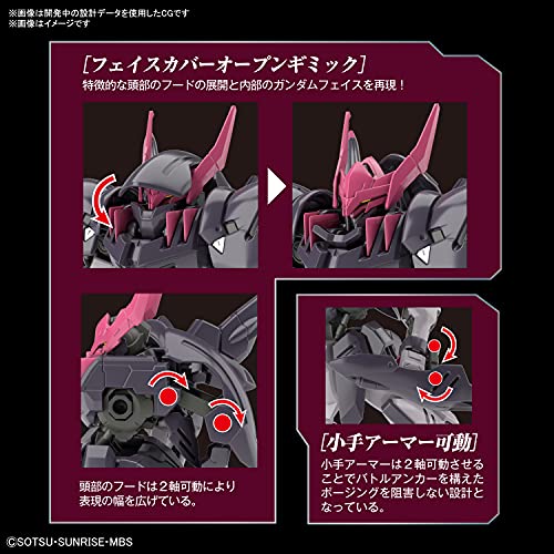 Bandai NAMCO Entertainment Hobby - Iron-Blooded Orphans - Gundam Gremory, Spirits Hobby HG IBO 1/144 Model Kit,Multi,2553527
