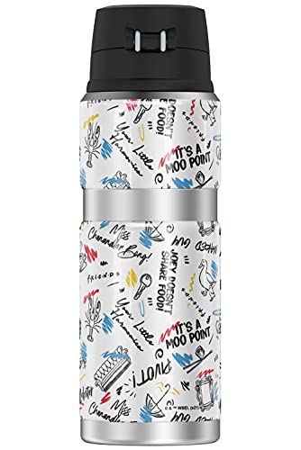 Friends Ink Pen Friends Pattern THERMOS STAINLESS KING Stainless Steel Drink Bottle, Vacuum insulated & Double Wall, 24oz
