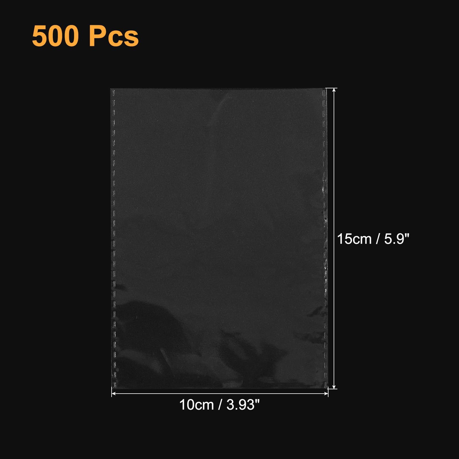 uxcell 500Pcs Clear Cello Bags, 4" x 6" Plastic Flat Open-End OPP Cello Treat Bags Cello Poly Bag for Packing Cookies Candy Jewelry Gifts, Clear