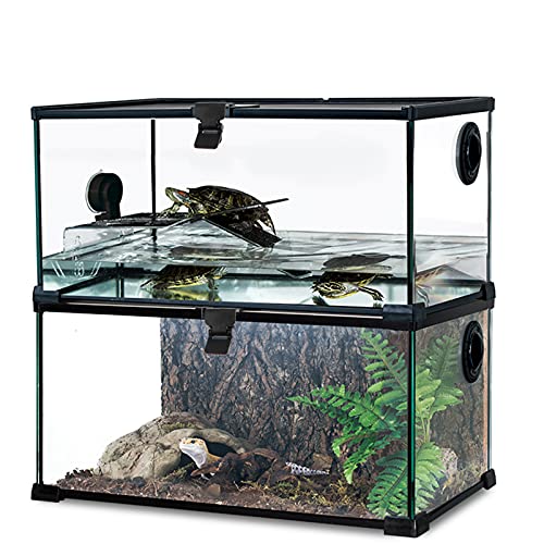 Balacoo 4pcs Terrarium Screen Cover Clip PlasticNon- Locking Screen Clips Reptile Breeding Tank Latch