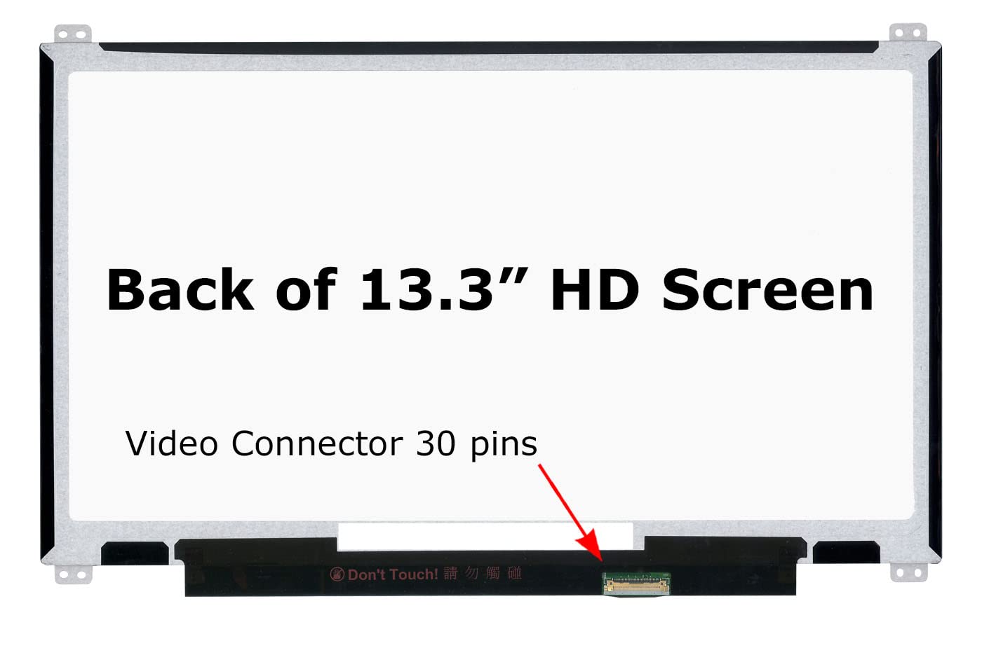 SCREENARAMA New Screen Replacement for Dell Latitude 13 3300 3310 P95G (30pin Non-Touch HD 1366x768) LCD LED Display with Tools