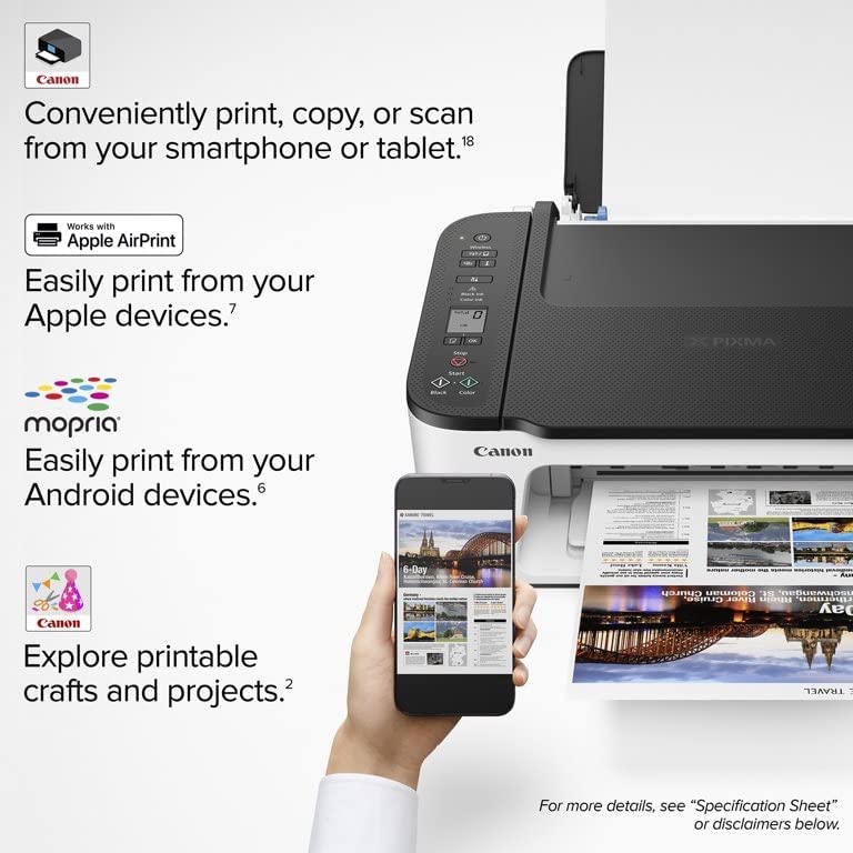 Canon PIXMA TS3522 Wireless Color Inkjet All-in-One Printer