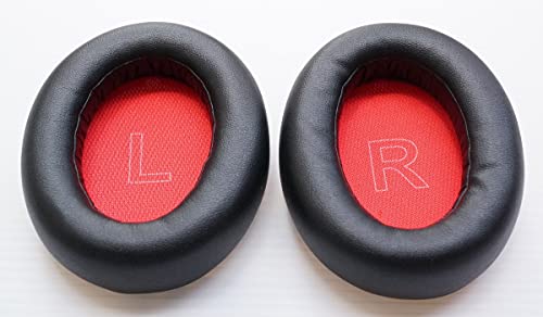 V-MOTA Earpads Compatible with Soundcore Anker Life Q10 / Q10bt Wireless Headset,Replacement Cushions Repair Part (Black+Red)