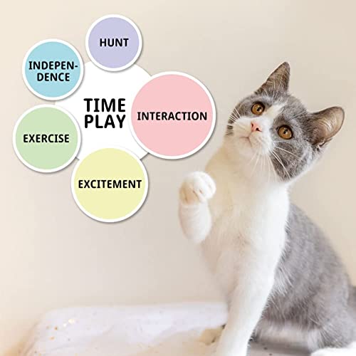 2Pcs Mini Electric Robot Beetle, Interactive Cat Toy Excites & Entices Cats Cuddling Chasing Fun, Realistic Beetle Vibrating Wings, Cat Bug Educational Toy for Indoor Cats Kitten Play Chase Exercise