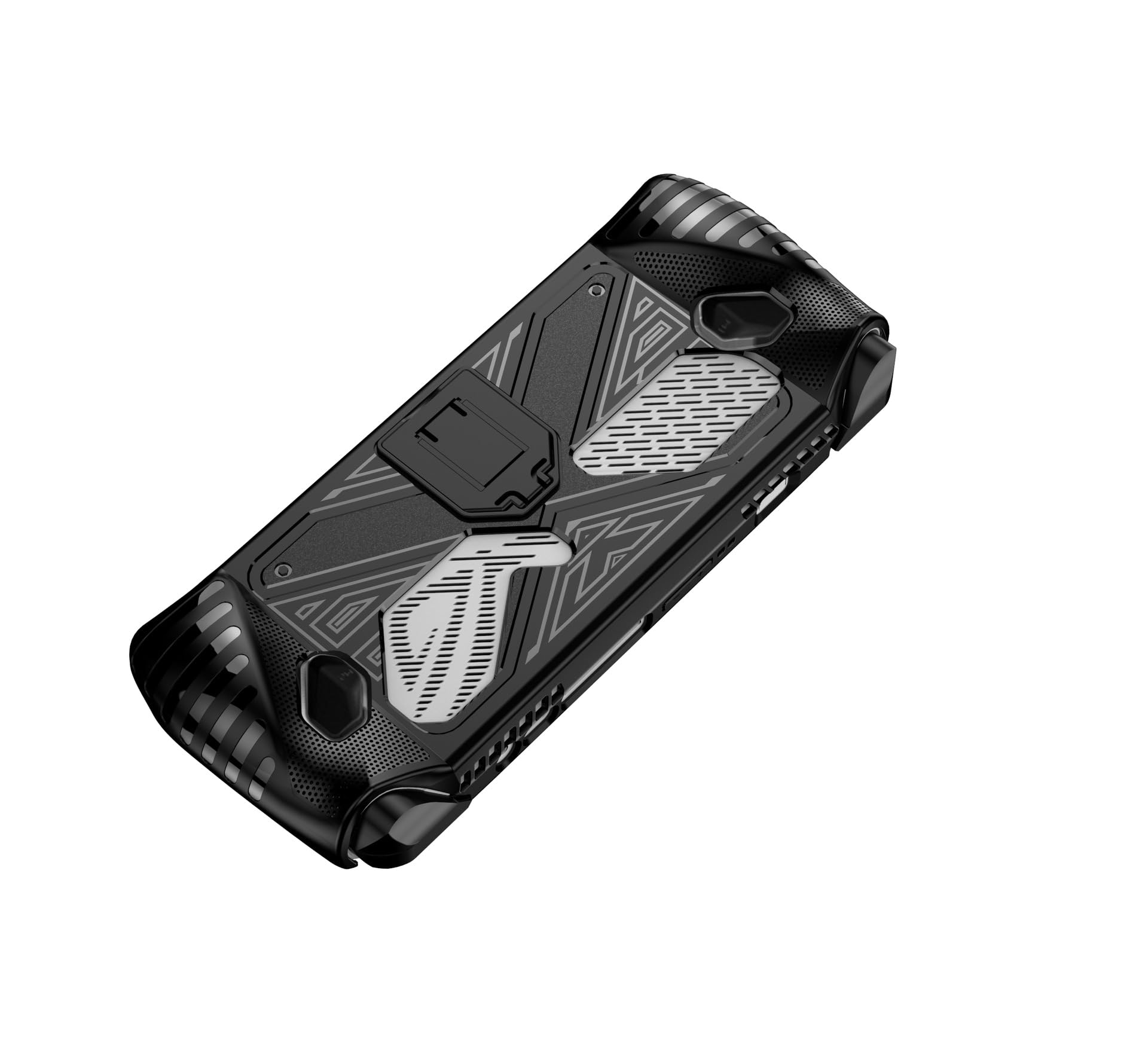Baigeda Protective Case with Foldable Kickstand for ASUS Rog Ally 2023 Release Full Body Soft TPU Handheld Game Console Drop-Proof Protector Case with Shockproof,Non-Slip,Anti-Collision (Black)