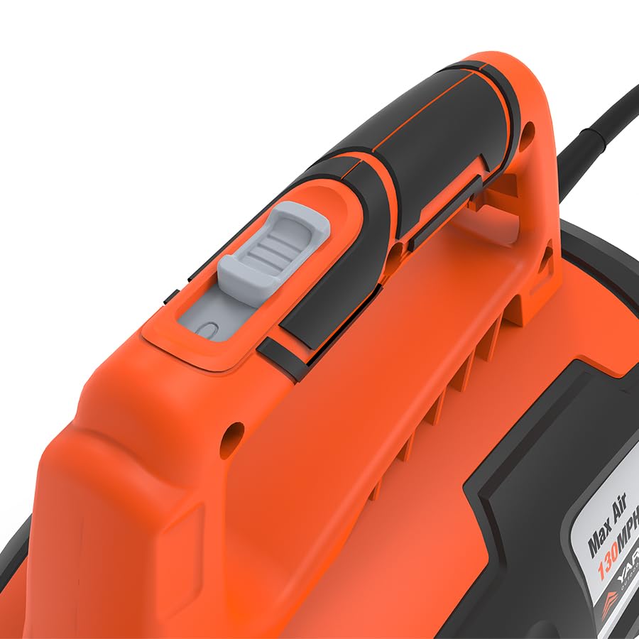 Yard Force YF13JBL 13A Leaf Blower - 130 MPH, 630 CFM High-Performance Electric Handheld Blower with PPE Kit | Lightweight, Eco-Friendly & Easy-to-Use for Yard Maintenance