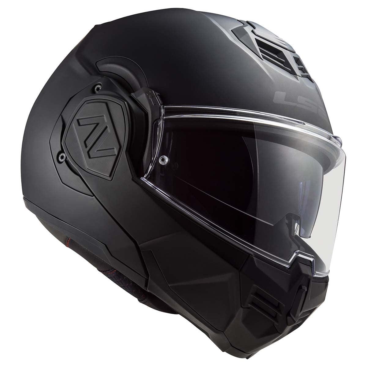 LS2 Helmets Advant Modular Helmet with Integrated Cardo 4X Bluetooth (Noir Matte Black - X-Large)