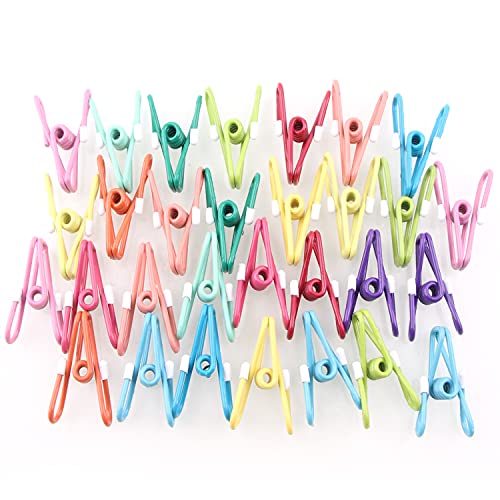 Zalduig Chip Clips,30PCS PVC Coated Material Food Packaging Clip, Clips Bag Clips,Bag Clips,Clips for Package,Chip Clip,Clothes Pins(Mixed Colors 30pcs) ,11.5 x 4.72 x 1.06
