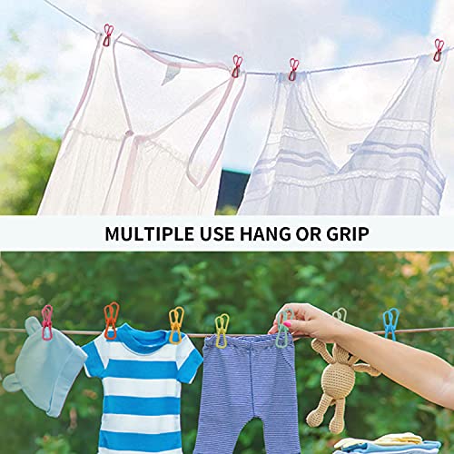 Zalduig Chip Clips,30PCS PVC Coated Material Food Packaging Clip, Clips Bag Clips,Bag Clips,Clips for Package,Chip Clip,Clothes Pins(Mixed Colors 30pcs) ,11.5 x 4.72 x 1.06