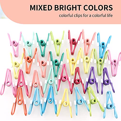 Zalduig Chip Clips,30PCS PVC Coated Material Food Packaging Clip, Clips Bag Clips,Bag Clips,Clips for Package,Chip Clip,Clothes Pins(Mixed Colors 30pcs) ,11.5 x 4.72 x 1.06