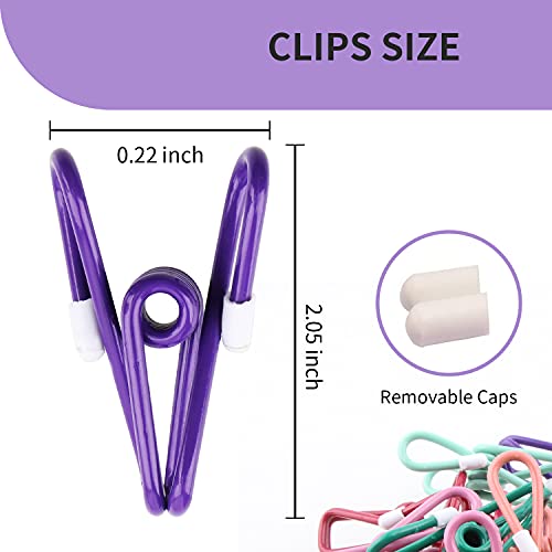Zalduig Chip Clips,30PCS PVC Coated Material Food Packaging Clip, Clips Bag Clips,Bag Clips,Clips for Package,Chip Clip,Clothes Pins(Mixed Colors 30pcs) ,11.5 x 4.72 x 1.06