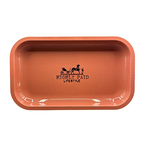 Highly Paid Rolling Trays, Small Elegant Rolling Tray, 8.5” x 11.5” High-Grade Graphic Rollin Trays, Lifestyle, Dishwasher Safe, Heat Resistant